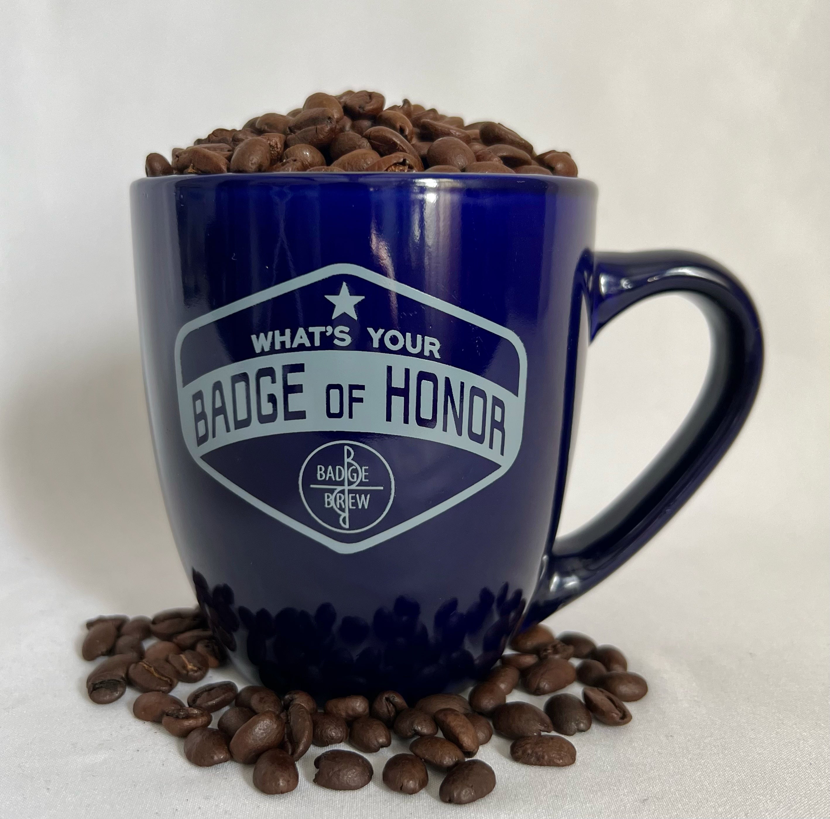 BLUE BADGE MUG – Badge Brew Coffee Roasters